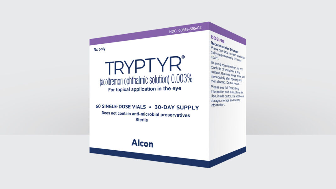 Alcon Announces FDA Approval of TRYPTYR Drops for Dry Eye | Women In ...